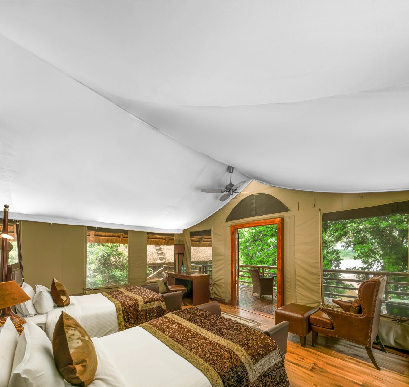 African Safari Lodge Accommodation 3 – Safari Deluxe Tent Configuration ...